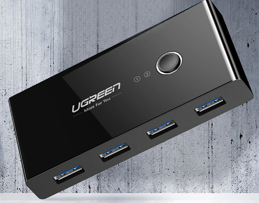 UGREEN 30767 - 2 In 4 Out USB 2.0 Sharing Switch Box UGREEN 30767 - 2 In 4 Out USB 2.0 Sharing Switch Box