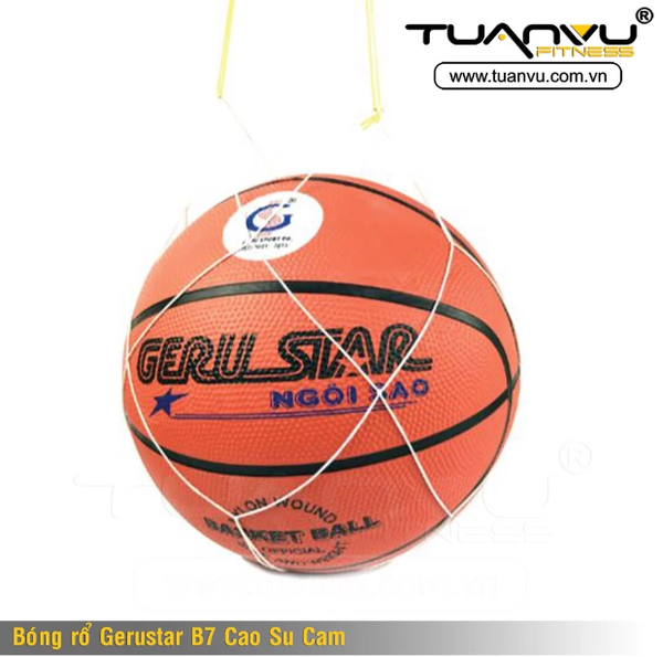 Bóng Rổ Gerustar B7 Cao Su Cam | Tuấn Vũ Sport