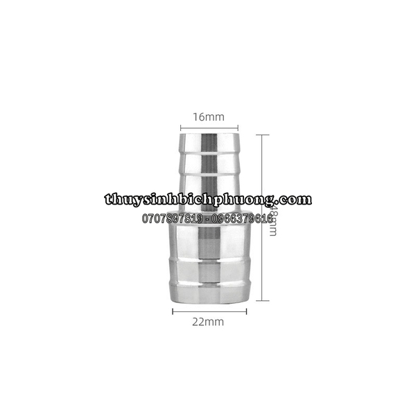 ĐẦU INOX CHUYỂN FI 12-16MM VÀ FI 16-22MM | Cửa hàng Thủy Sinh Bích Phương