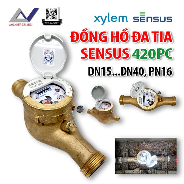 Đồng Hồ Đo Nước Đa Tia Sensus 420PC - Chính Xác và Bền Bỉ LAC VIET CT.,JSC