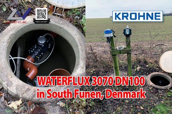 Quá trình lắp đặt WATERFLUX DN100 tại Nam Funen, Đan Mạch LAC VIET CT.,JSC