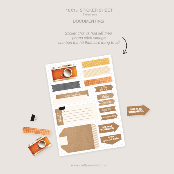 Sticker - Documenting | Crafty Workshop
