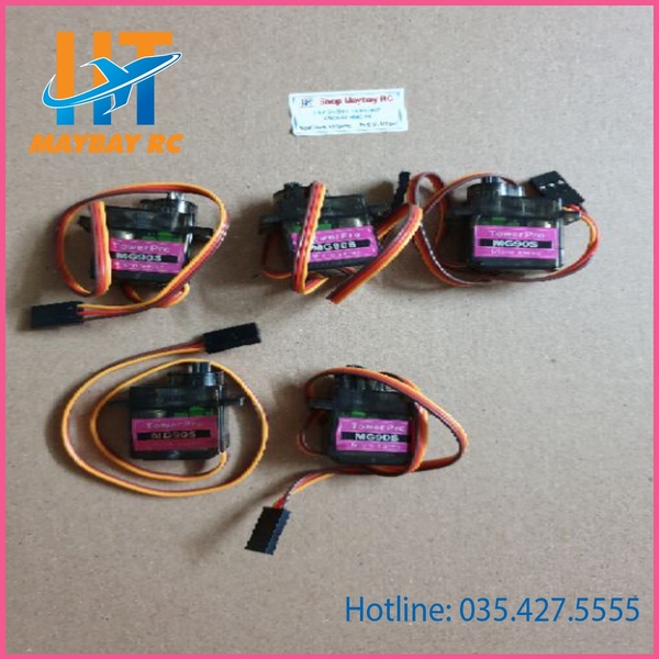 Combo 5 servo tím 100% nhông kim loại đầy đủ phụ kiện