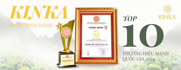 KINKA được vinh danh tại TOP 10 THƯƠNG HIỆU MẠNH QUỐC GIA 2024