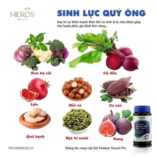 Điểm danh loại thực phẩm tăng cường sinh lực quý ông