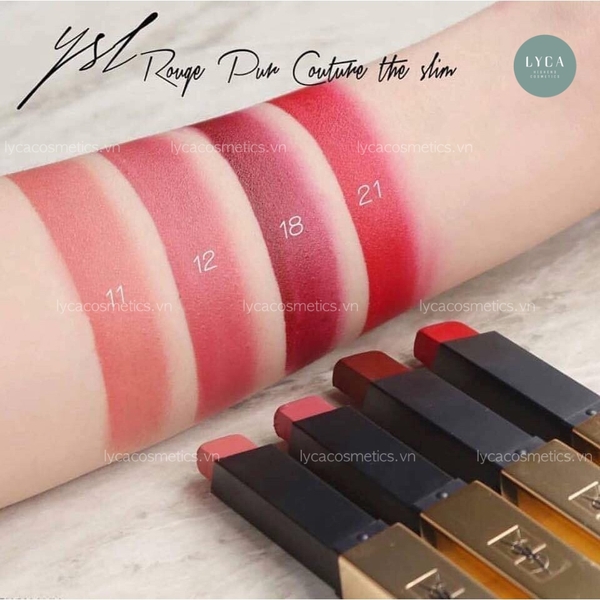 [YSL] Son YSL Rouge Pur Couture The Slim 21 Rouge Paradoxe, 11 ...