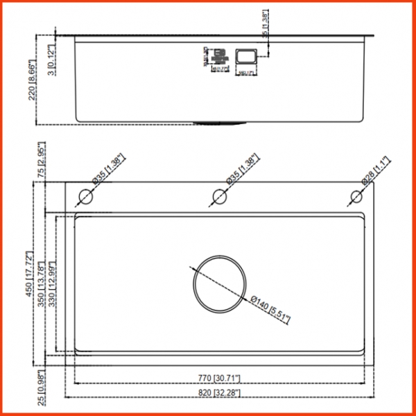 Chậu Rửa Bát 1 Hố KP – CR08 – 8245NE | Thiết Kế Hiện Đại, Tiện Lợi, Phù Hợp Mọi Không Gian Bếp