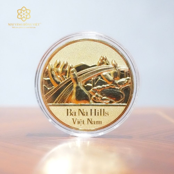 Magnet Cầu Vàng Bà Nà Hills Mạ Vàng 24K