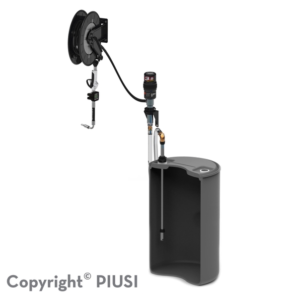 Bộ bơm dầu nhớt khí nén PIUSI Oil Cart Kit 3.5 with meter HRC VINAPUMP JSC