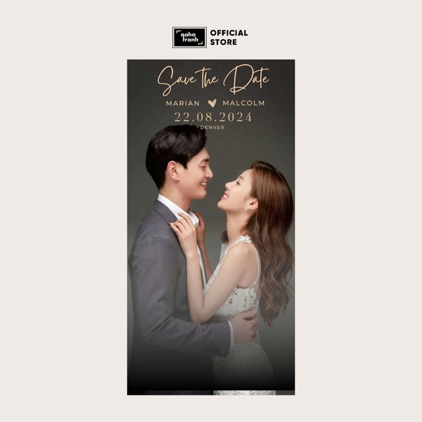 Ảnh Cổng Cưới Ghép 2 Ảnh WD7 60x120cm Qaha Tranh Khung Hợp Kim Nhôm Kỉ ...