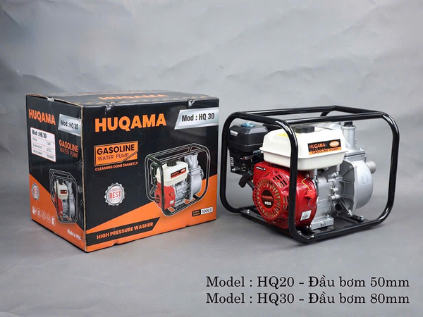 Máy bơm nước chạy xăng HUQAMA HQ30 6.5HP - Chính hãng