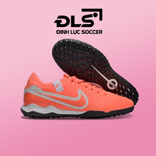 Giày Bóng Đá Nike Tiempo 10 Pro Đỏ Vạch Trắng Đế Đen TF