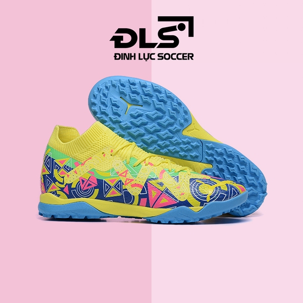 Giày Bóng Đá Puma Future Ultimate Vàng Xanh Biển TF
