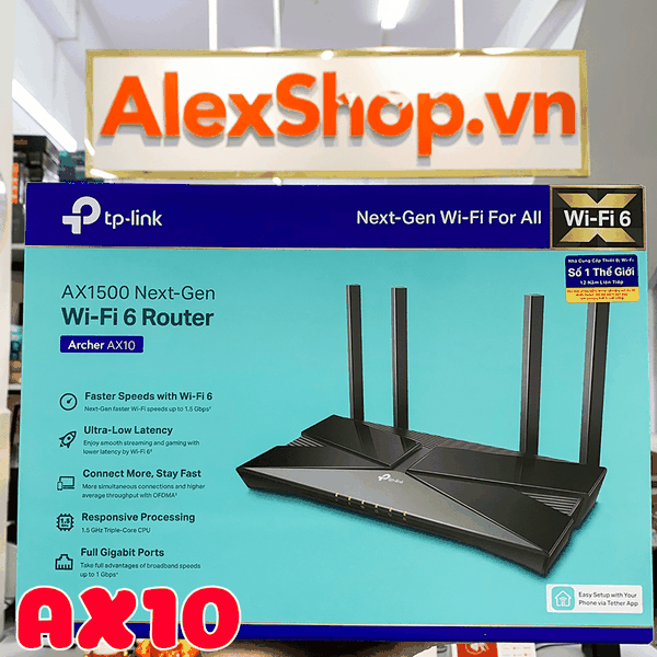 TP-Link Archer AX10 - Bộ Phát WiFi 6 Tốc Độ Cao AX1500, Kết Nối Ổn Định ...