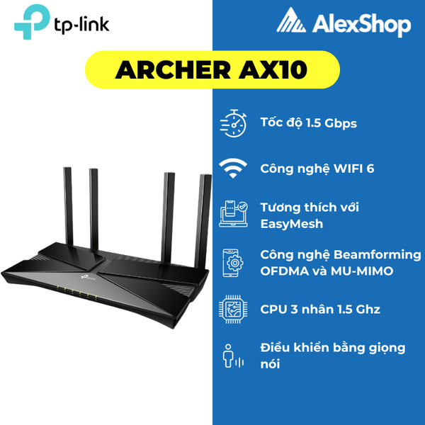 TP-Link Archer AX10 - Bộ Phát WiFi 6 Tốc Độ Cao AX1500, Kết Nối Ổn Định ...