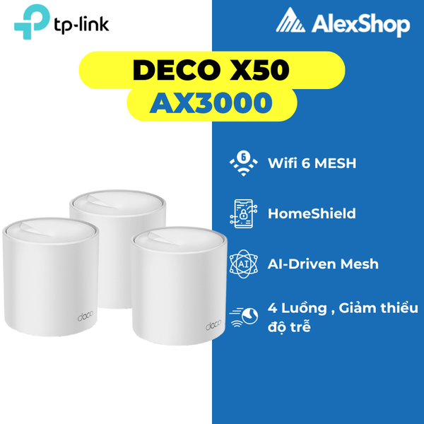 Bộ Phát WiFi 6 TP-Link Deco X50 (3 Packs) Chuẩn AX3000 - Alexshop ...