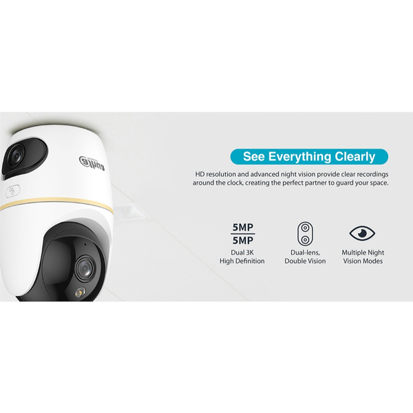 [6M] Camera 2 Mắt Dahua H3D-3F 6M Trong Nhà 2 Mắt | Alexshop.vn