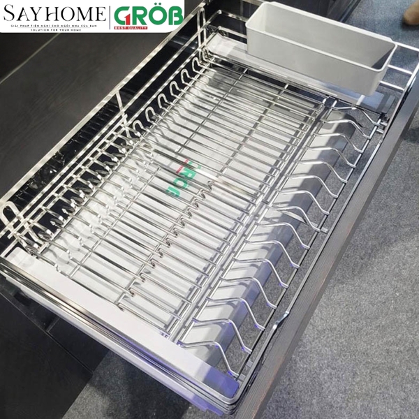 Giá đựng chén bát dĩa GROB C1O304.083.60/70/75/80/90 đa năng inox 304 ...