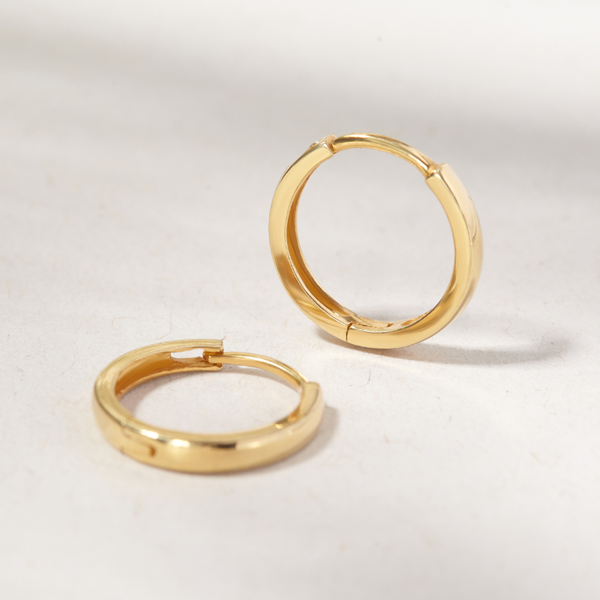 Khuyên Tai Tròn Bạc 925 Trơn Hoop - BE03