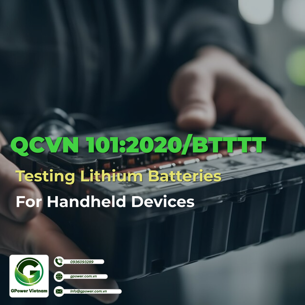Testing Lithium batteries for handheld devices according to QCVN