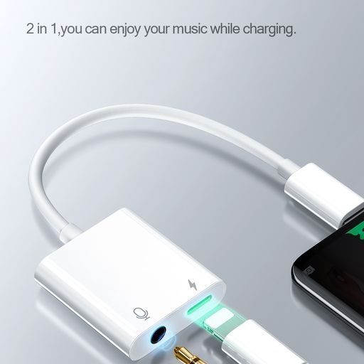 Cáp chuyển đổi Joyroom S - Y105 from 3.5 mm to + 20 audio converter white