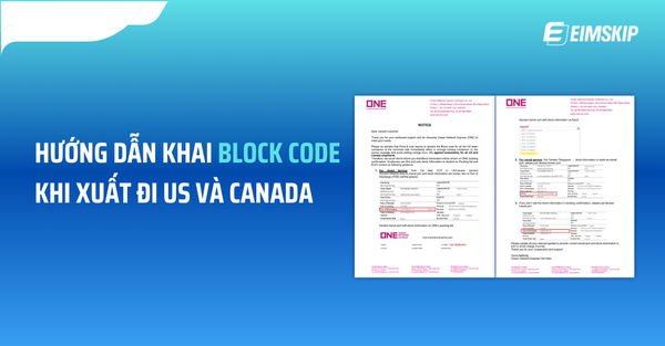 Hướng dẫn khai Block Code khi xuất đi US và Canada 2025