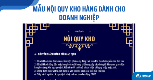 Mẫu Nội Quy Kho Hàng Chuẩn 2026 | Quy Định An Toàn Và Vận Hành Kho