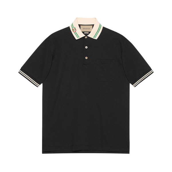 Áo Polo Gucci Cotton Piquet With Interlocking G Best Quality The Player ...