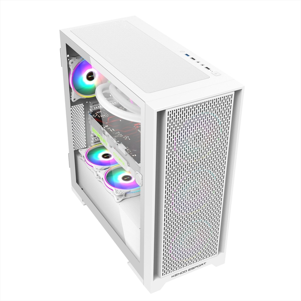Vỏ máy tính KENOO ESPORT FM800 - Mầu Trắng