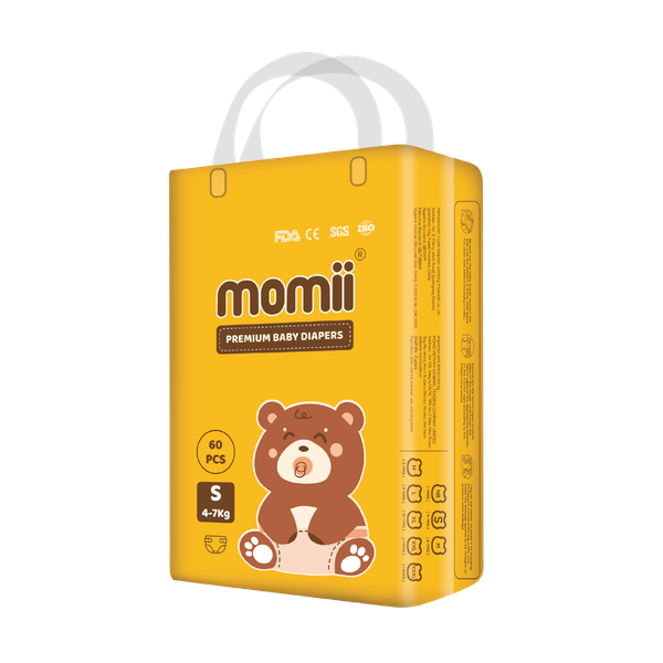 Tã/Bỉm Dán Momii Mỏng, Thoáng, Thấm Hút Tốt Cho Bé Yêu