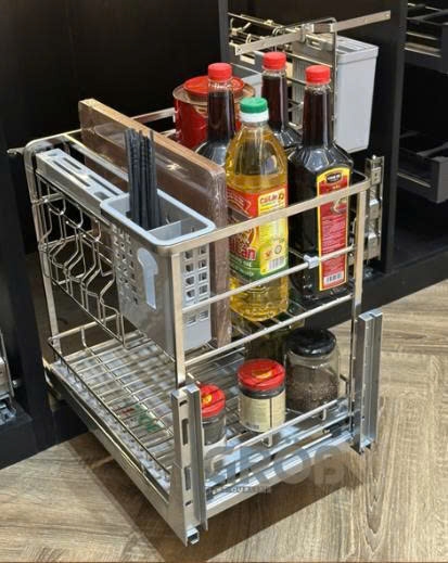 Kệ gia vị dao thớt inox 304 Mix Oval Grob GC0304 45