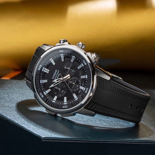 CASIO NAM MTP-E505-1AVDF | NAM | DÂY CAO SU | CHÍNH HÃNG | HD Watch Store