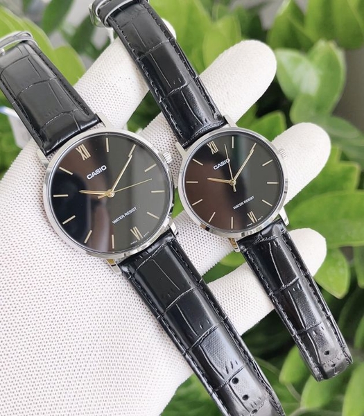 CASIO MTP-VT01L-1B | NAM - NỮ | DÂY DA | CHÍNH HÃNG | HD Watch Store