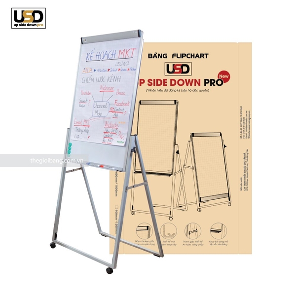 Bảng Flipchart UPSIDEDOWN PRO – PHIÊN BẢN MỚI 2022