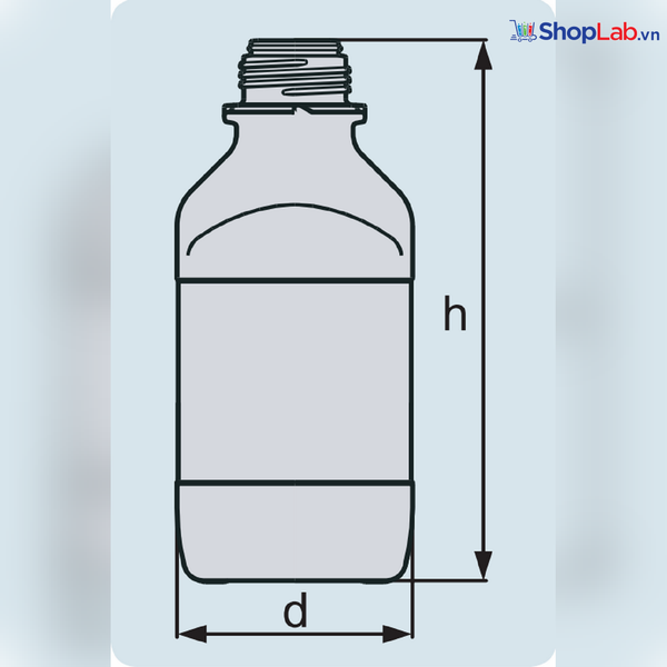 Chai nâu cho dispenser 1000mL Duran