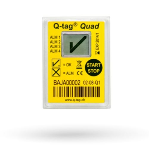 Thiết bị theo dõi nhiệt độ tự động Q-tag Quad Máy và thiết bị