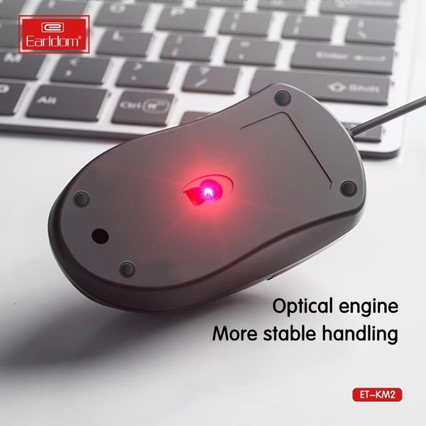 Chuột Có Dây Earldom ET-KM2 chất liệu nhựa ABS cao cấp