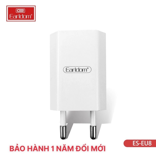 Bộ sạc nhanh iphone Earldom ES - EU8 1 Cổng USB 5V/2A