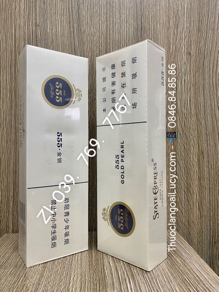 Thuốc lá 555 Gold Pearl (Singapore sản xuất cho thị trường Trung Quốc ...