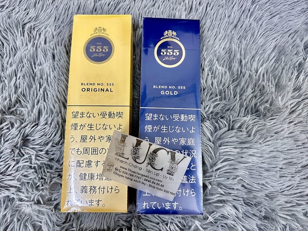Thuốc lá 555 Nhật Bản (555 Xanh Gold và 555 Vàng Original ...