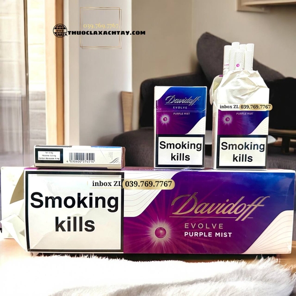 Thuốc lá Davidoff Evolve Purple Mist và thuốc lá Davidoff Evolve Polar ...