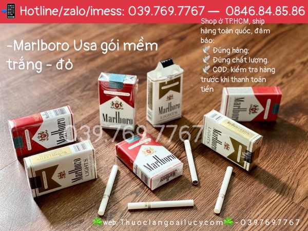 Thuốc lá Marlboro RED Soft Pack (Marlboro ĐỎ gói mềm ...