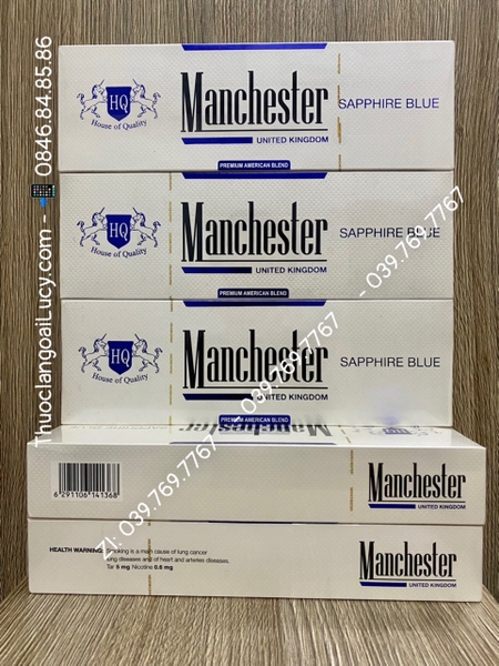 Thuốc lá Manchester SAPPHIRE BLUE | Thuoclangoaixachtay.com