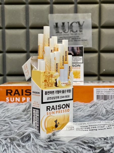 Thuốc lá Raison Sun Presso (Raison Cam) | Thuoclangoaixachtay.com