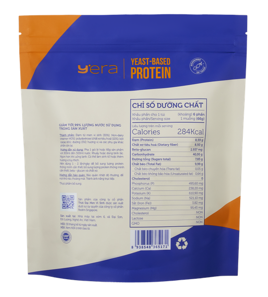 YERA Yeast based protein - TÚI 415g
