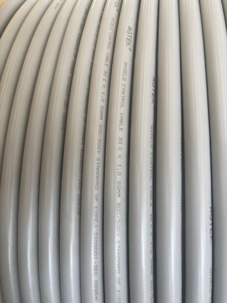 Có lưới 30x0.5 - Dây cáp điều khiển có lưới chống nhiễu RVV 30x0.5 AGTEK