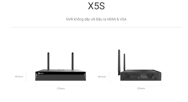 Đầu ghi hình 8 kênh Ezviz CS-X5S-R100-8W