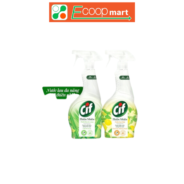 Nước xịt CIF lau bếp thiên nhiên chai 500ml