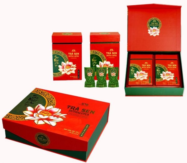 Trà sen Dotha Lotus thượng hạng 128g (2 hộp nhỏ - hộp nhỏ/8gói x 8g)