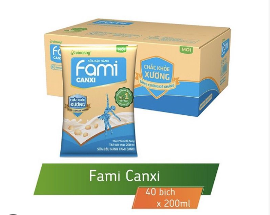 Sữa đậu nành Fami - bịch 200ml